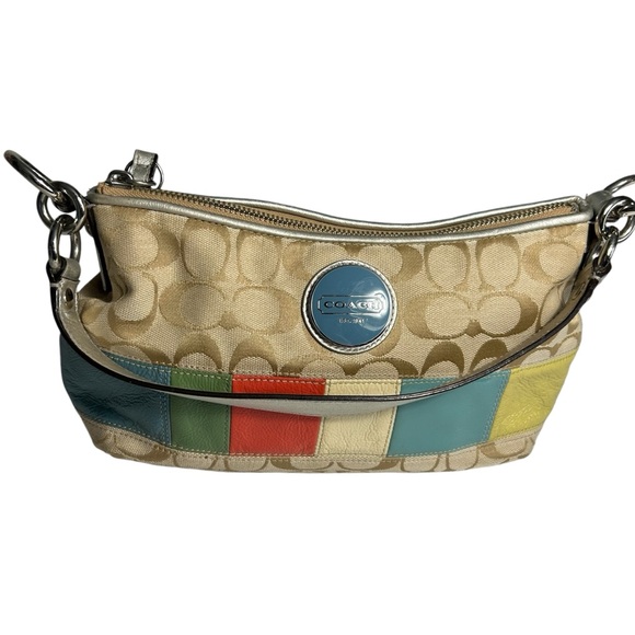 Coach | Bags | Coach Multi Color Baguette Handbag Vintage | Poshmark